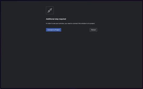 Connect To A Project When Trying To See The Preview In A Standalone Project · Issue 1242
