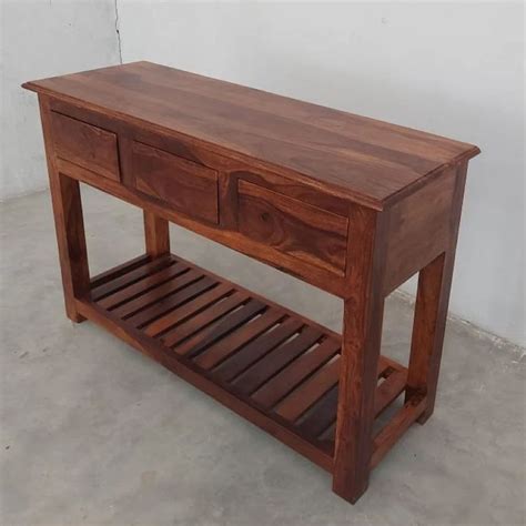 Rectangular Sheesham Wood Console Table With Storage At Rs 10000 In