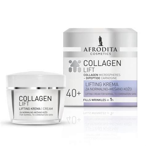 Afrodita Collagen Lift krema za normalnu mešovitu kožu 50ml Lilly