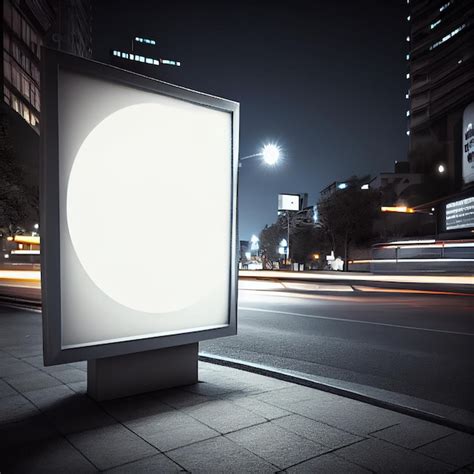 Premium Photo Blank Banner Outside Store