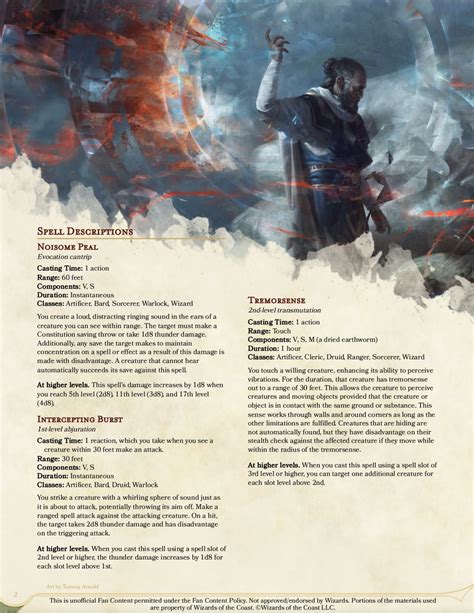 Elemental Expansions Thunder A Thunder Themed Spell Of Every Level