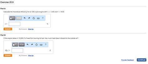solved a calculate the theoretical efficiency for an otto