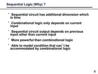 DLD Combinational Vs Sequential Circuits PPT