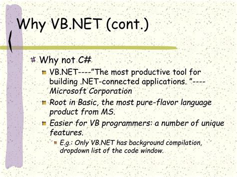 PPT Introduction To VB NET PowerPoint Presentation Free Download ID 346905