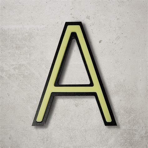 A Glow In The Dark House Letter Green It Glows Glow In The Dark