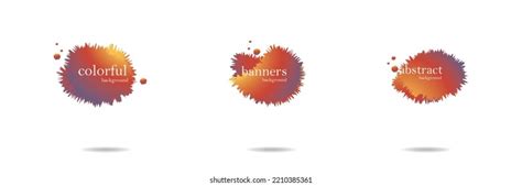 Abstract Colorful Blobs Set Isolated Abstract Stock Vector Royalty Free 2210385361 Shutterstock