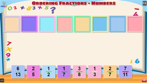 Ordering Fractions Numbers Coirle
