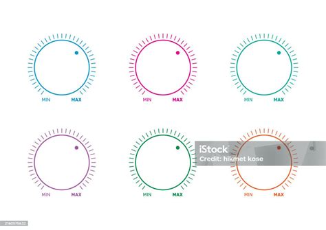 Colored Min Max Button Six Steps Minimum Maximum Button Stock Illustration Download Image Now