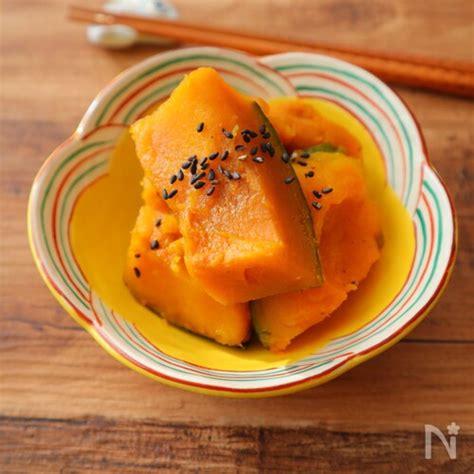 レンジで副菜！調味料1つで作るかぼちゃの甘煮 レシピサイトnadia