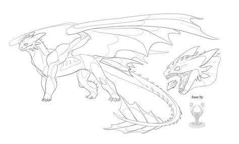 Free Nightfury Base By Drayyvon Drister On Deviantart