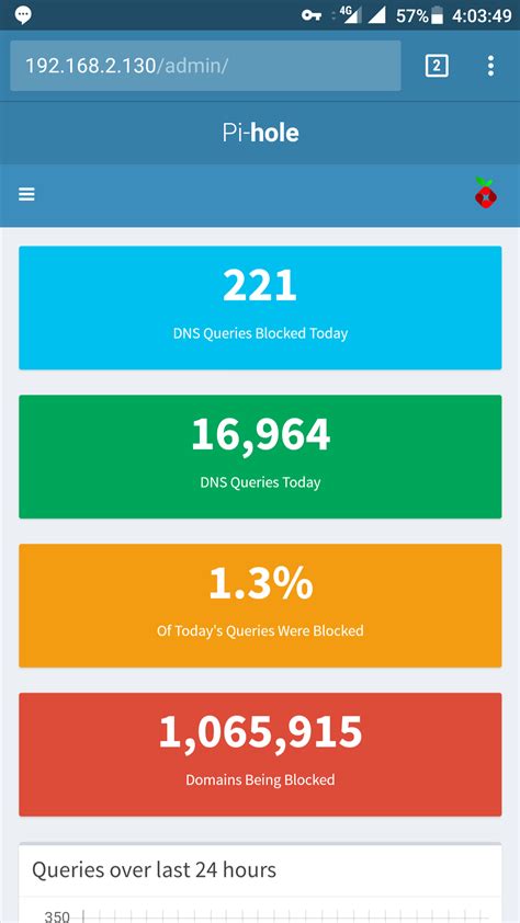 average of blocked dns queries r pihole