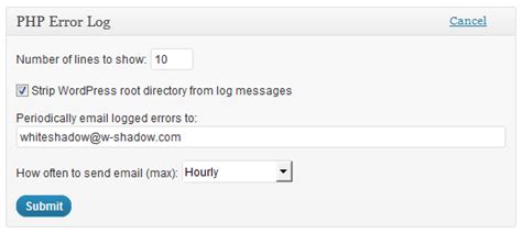 error log monitor wordpress plugin