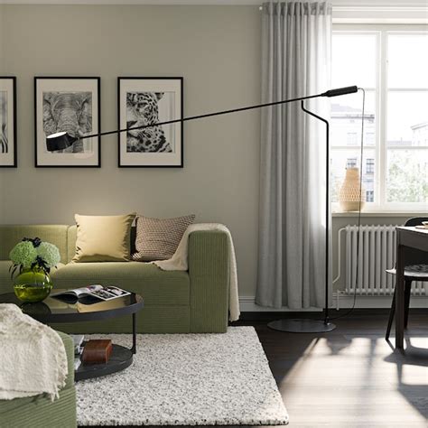 VÅghÖjd 복회이드 Led플로어스탠드 밝기조절 블랙 Ikea