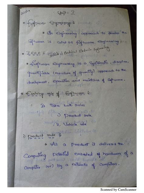 Se Unit 1 Notes Pdf