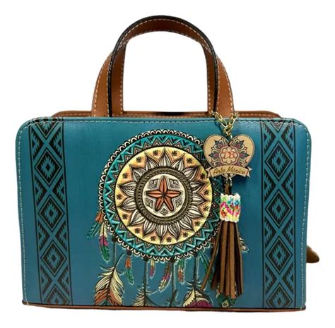 Bolsa De Piel Mexicana Artesanal Para Damamujer Cincelada Meses Sin