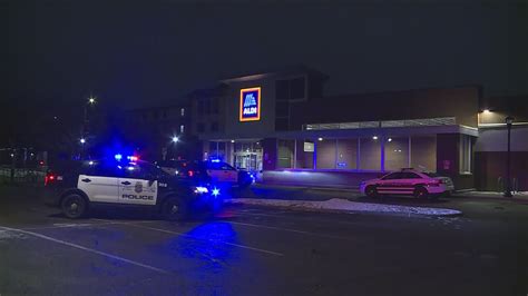 Security Guard At Aldi Shot Inside Store
