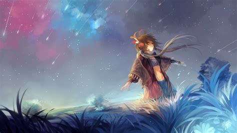 Fond Décran Illustration Art Numérique Fantaisie Fille Cheveux