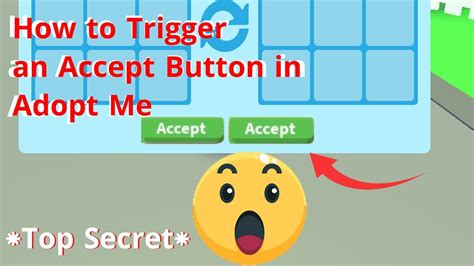 How To Trigger The Accept Button In Adopt Me Adopt Me Adopt Me Hacks Youtube