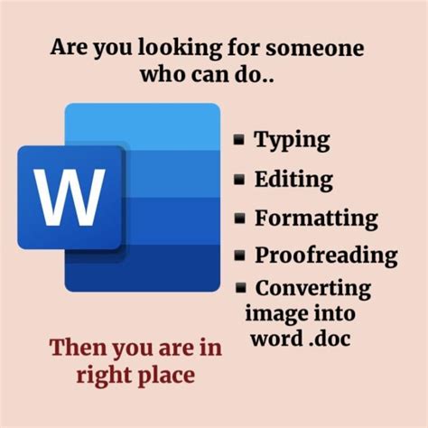 Do Typing Editing Formatting Designing And Converting In Ms Word By Nifra123 Fiverr