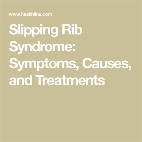 Slipping Rib Syndrome Symptoms Causes And Treatments Artofit