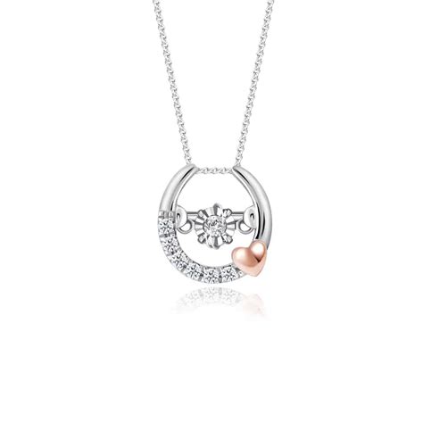 Lovely U Dancing Diamond Pendant Sk Jewellery