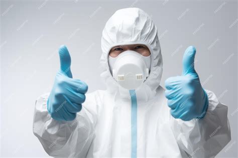 Premium Photo Portrait Style Photo Of A Person Wearing Hazmat Suit