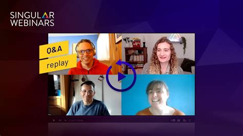 Singular Webinar Replay Live Q A YouTube