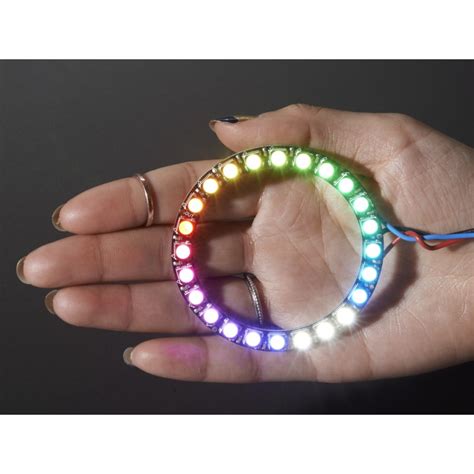NeoPixel Ring With LED RGB LED And Driver Integrated Boutique Semageek