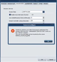 Hciserverconfigure Error After Adding Domain To NT DS Configuration