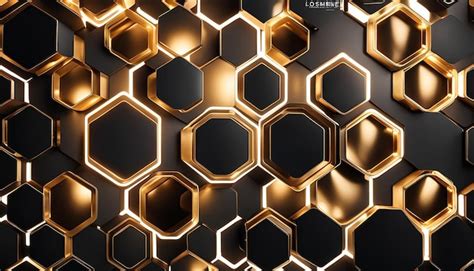 Hexagonal Design Premium Ai Generated Image