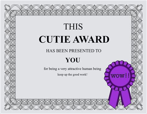The Cutie Award For Your Crush