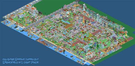 Map Of Springfield From The Simpsons Springfield Heights Tapped Out