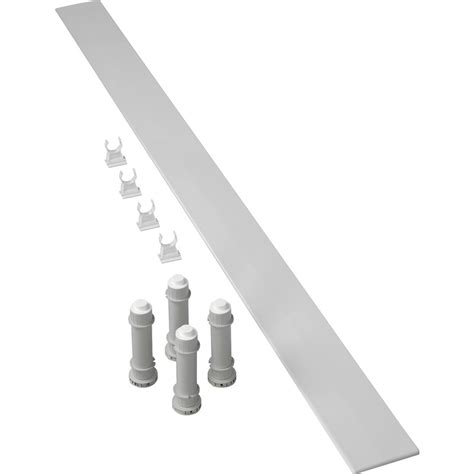 Mira Flight Low Rectangular Riser Conversion Kit 900mm White Toolstation