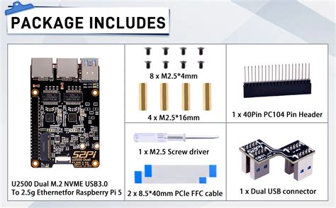 52Pi W01 U2500 HAT Adds Dual 2 5GbE Ethernet And M 2 NVMe SSD To