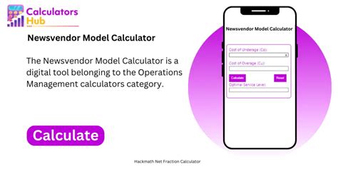 newsvendor model calculator online