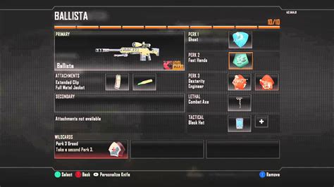 Best Bo2 Ballista Class Setup Youtube
