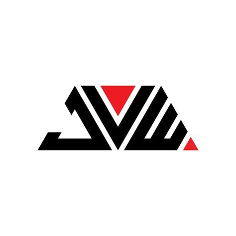 Jvw Triángulo Letra Diseño De Logotipo Con Forma De Triángulo Jvw