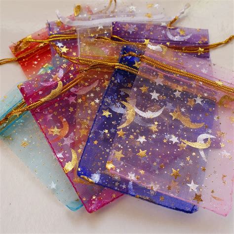 Small Mesh Bags With Draw String Etsy