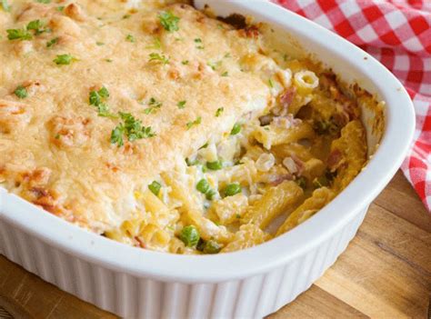 Gratin De Pâtes Au Jambon Et Petits Pois Ww Plat Et Recette