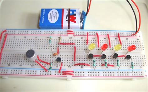 electronic circuits and projects diy simple music operated led lights