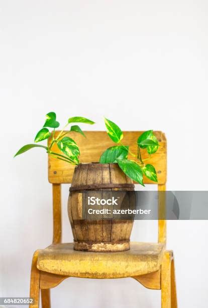 오래된 복고풍 나무 학교 의자와 창조적 인 현대 미니멀 한 빈티지 인테리어 공간 디자인 0명에 대한 스톡 사진 및 기타 이미지 0명 가구 갈색 Istock