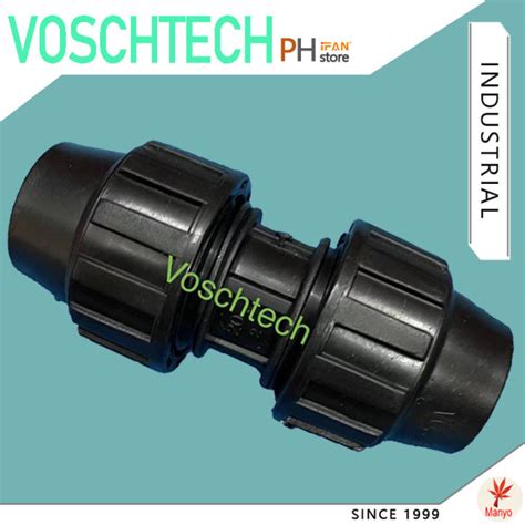 Voschtech Black 1 4 1 2 3 4 1 2 Inch Connector Fittings Compression Pe