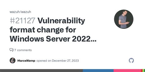 Vulnerability Format Change For Windows Server 2022 23H2 Issue