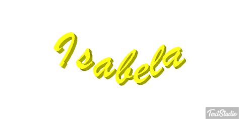 Isabela Name Animated  Logo Designs