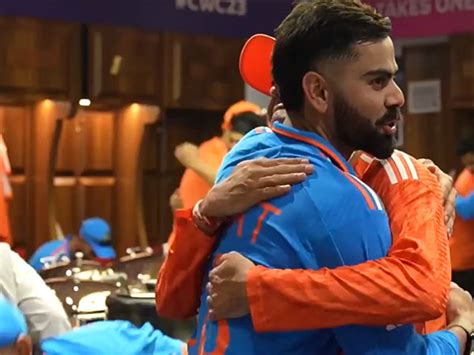 Cwc 2023 Emotional Scenes In India Dressing Room After Victory At