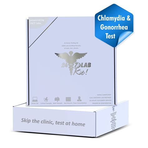 247 Lab Kit Std Testing Kit For Men And Women Chlamydia And Gonorrhea