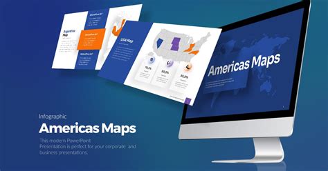 Americas Maps Powerpoint Presentation Incl Corporate And Map Envato