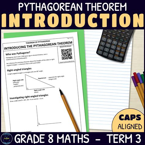 Introduction To The Pythagorean Theorem Grade 8 Maths Term 3 Lesson