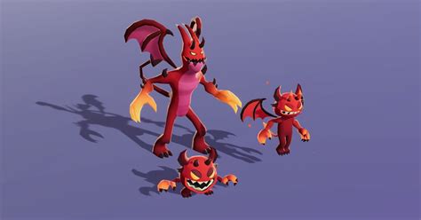Imp Demon Devil Evolution Pack Cute Series 3d Creatures Unity Asset