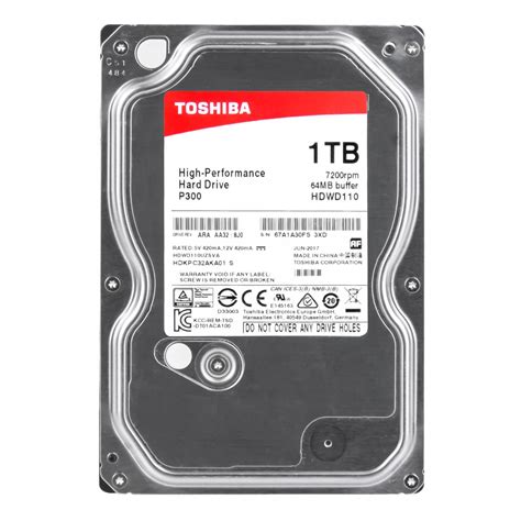 Toshiba P300 1tb 72k 64mb Sata Iii 35 Hdwd110 Sklep Opinie Cena